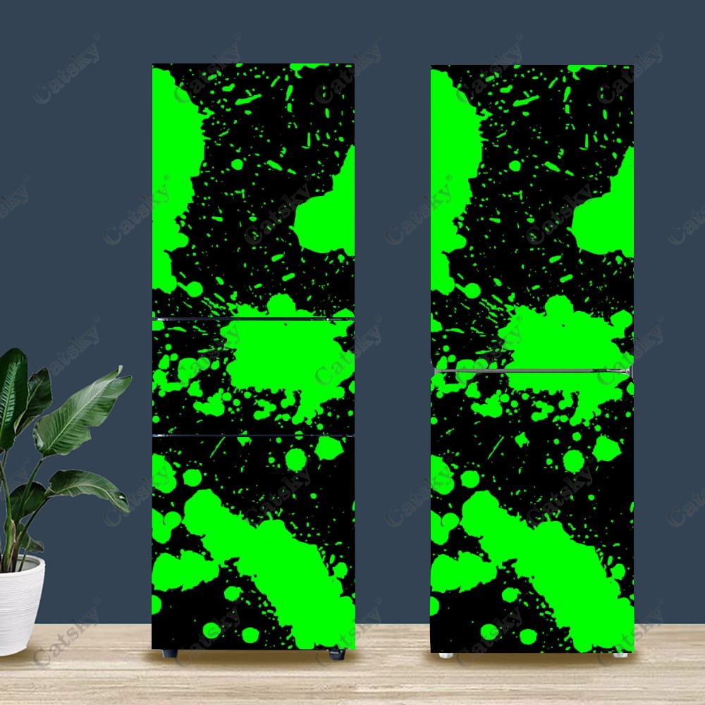 splash paint Refrigerator Stickers Home r Kitchen Murals DIY Wall ...