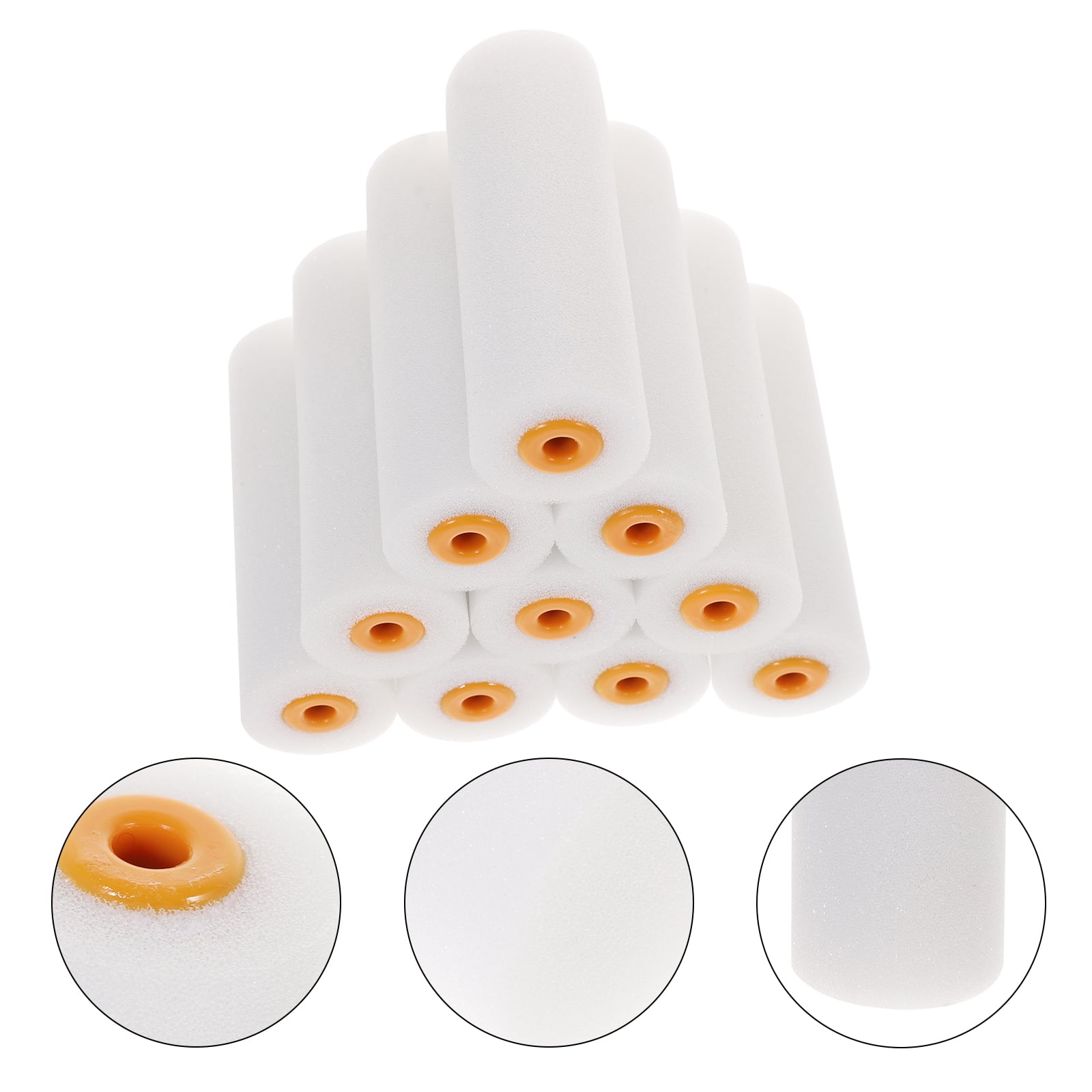 sponge rollers for painting 10pcs Foams Paint Rollers Replacement Foams ...