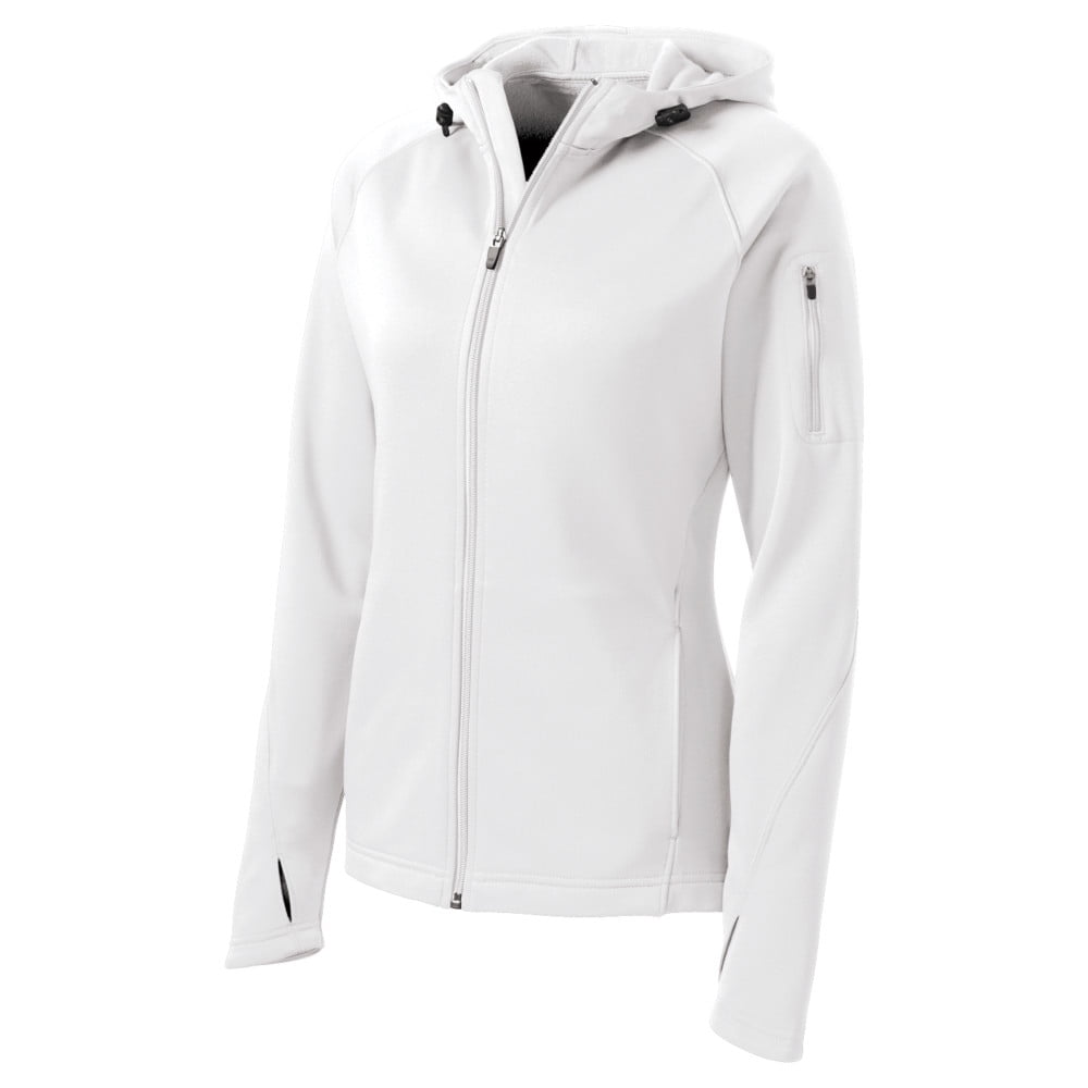 Sport-Tek ® Ladies Tech Fleece Full-Zip Hooded Jacket. L248 - Walmart.com