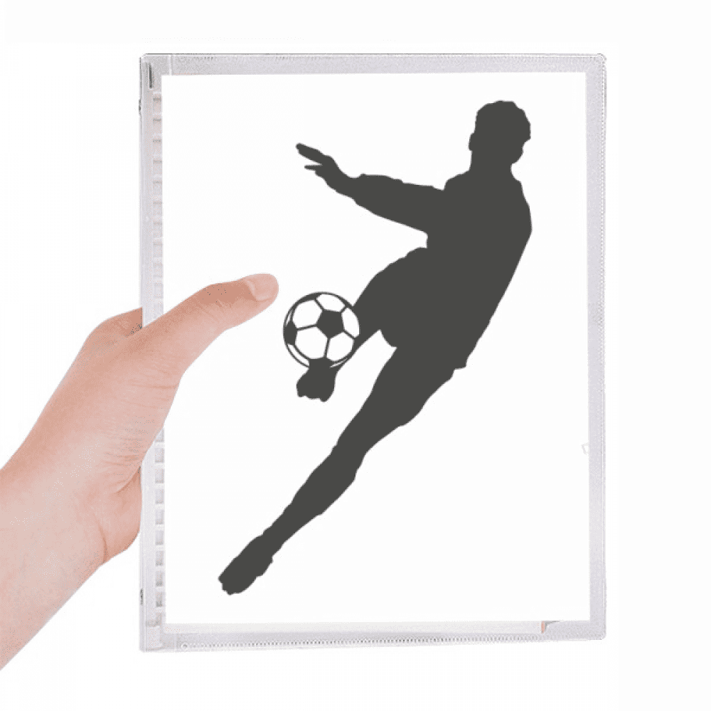 sports football soccer outline notebook loose diary refillable journal ...