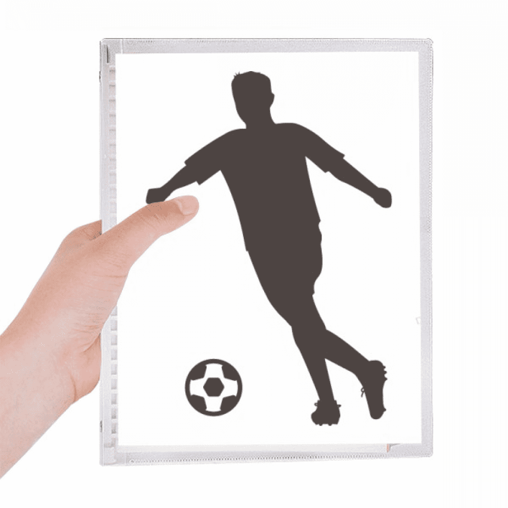 sports outline football soccer notebook loose diary refillable journal ...