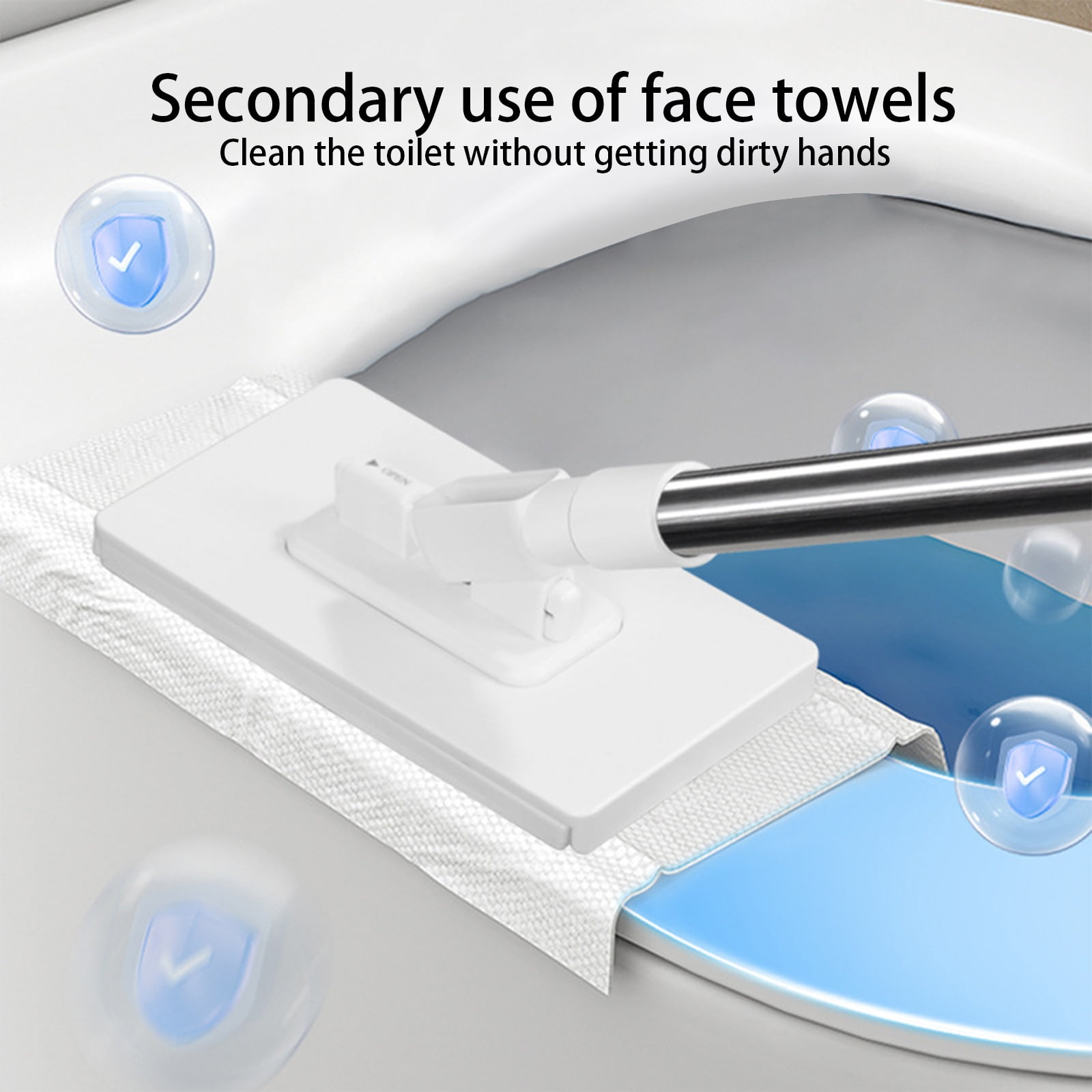 sposable Mop With Pressure Clamping System, No Hand Washing, Automatic ...