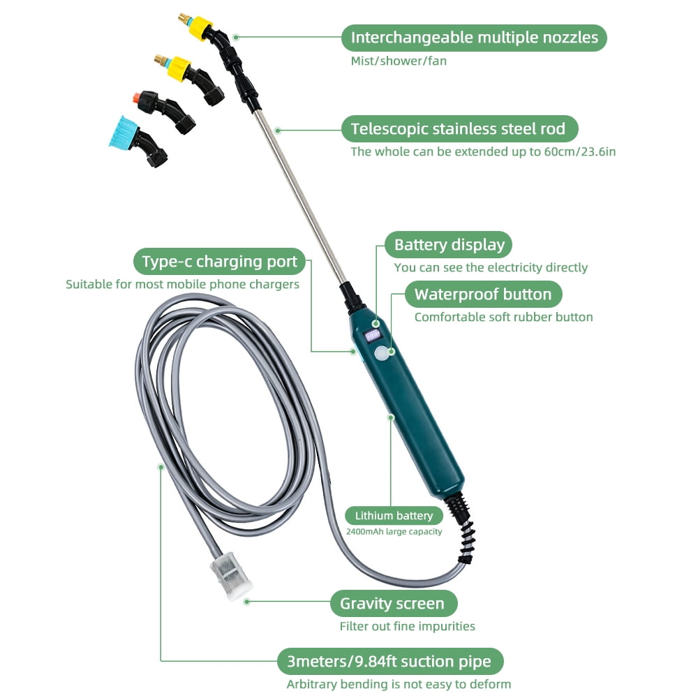 sprayer,Sprayer Wand Spray Adjustable Copper Nozzle Filter Wand Spray ...