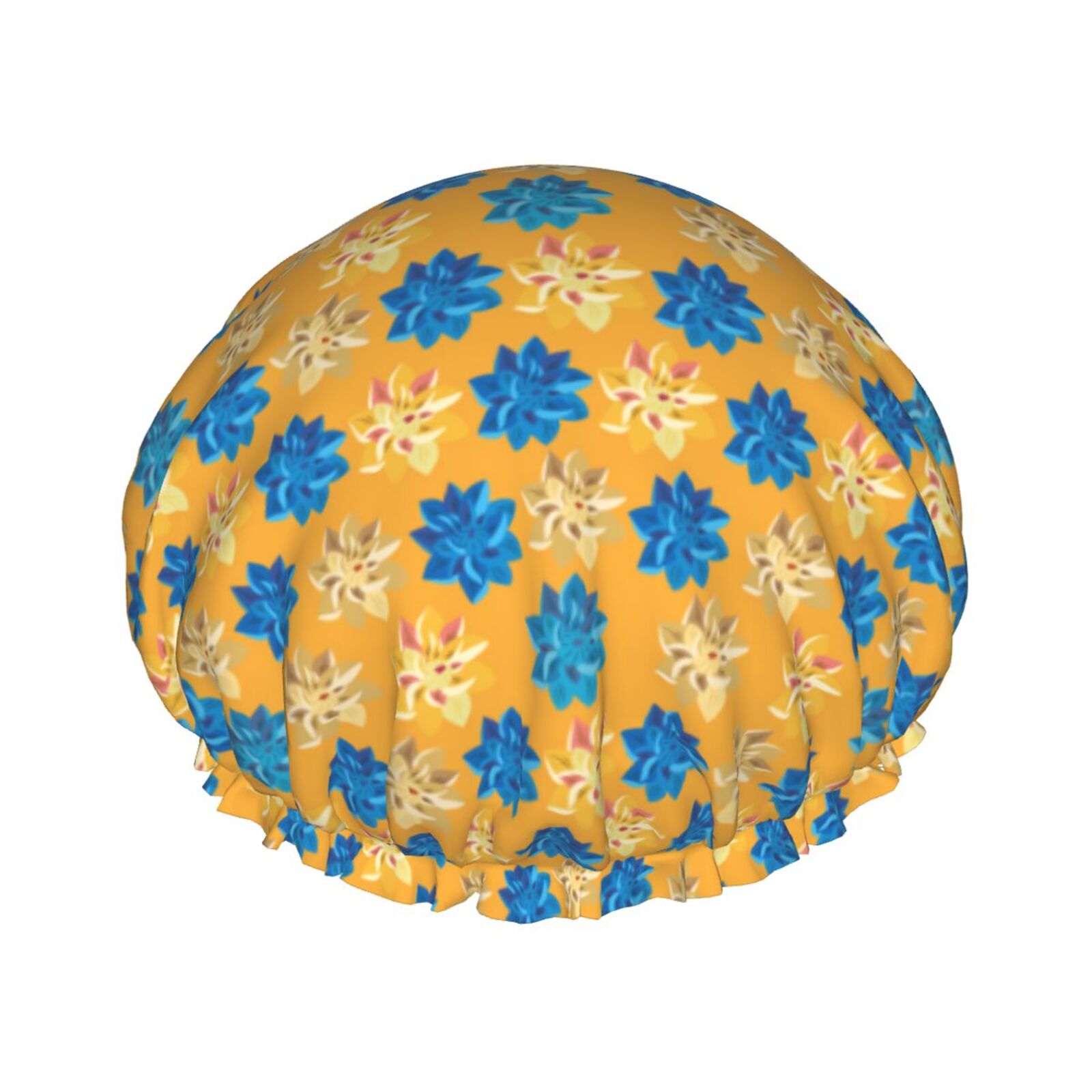 spring flowers Shower Cap, Reusable Bath Hair Hat for all Hair Lengths ...