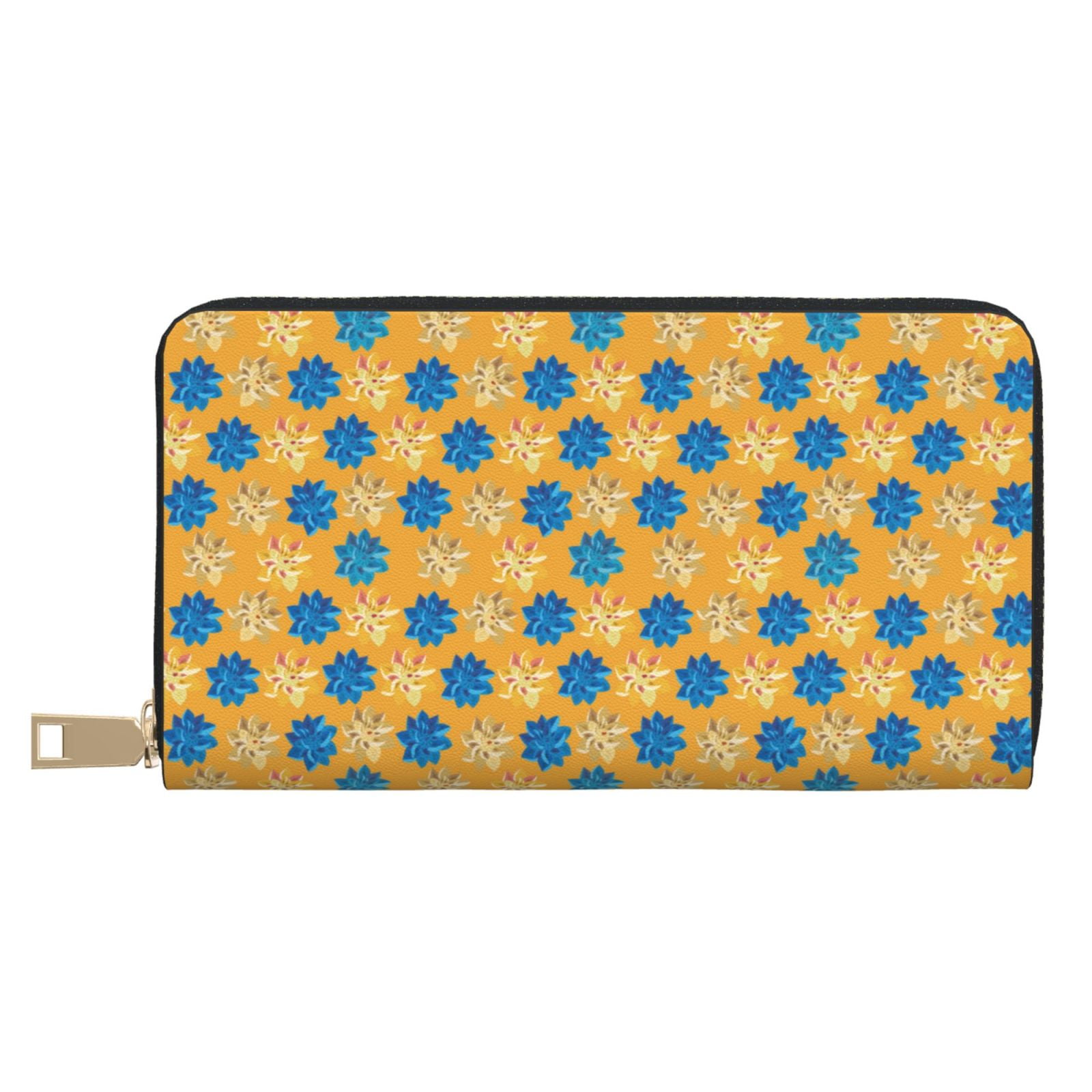 spring flowers Wallet Women, Leather Bifold Multi Card Wallet, Women's ...