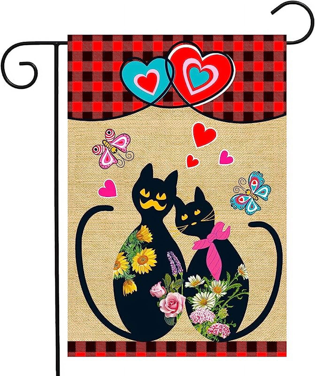 spring garden Flag 12x18 Double Sided Vertical, Small monarch Butterfly ...