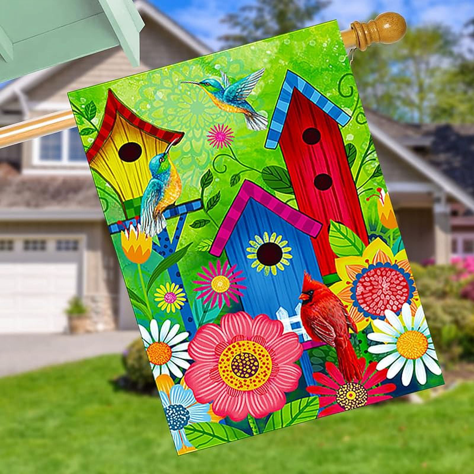 spring summer garden flags for outside, Seasonal Farmhouse Yard Flags ...