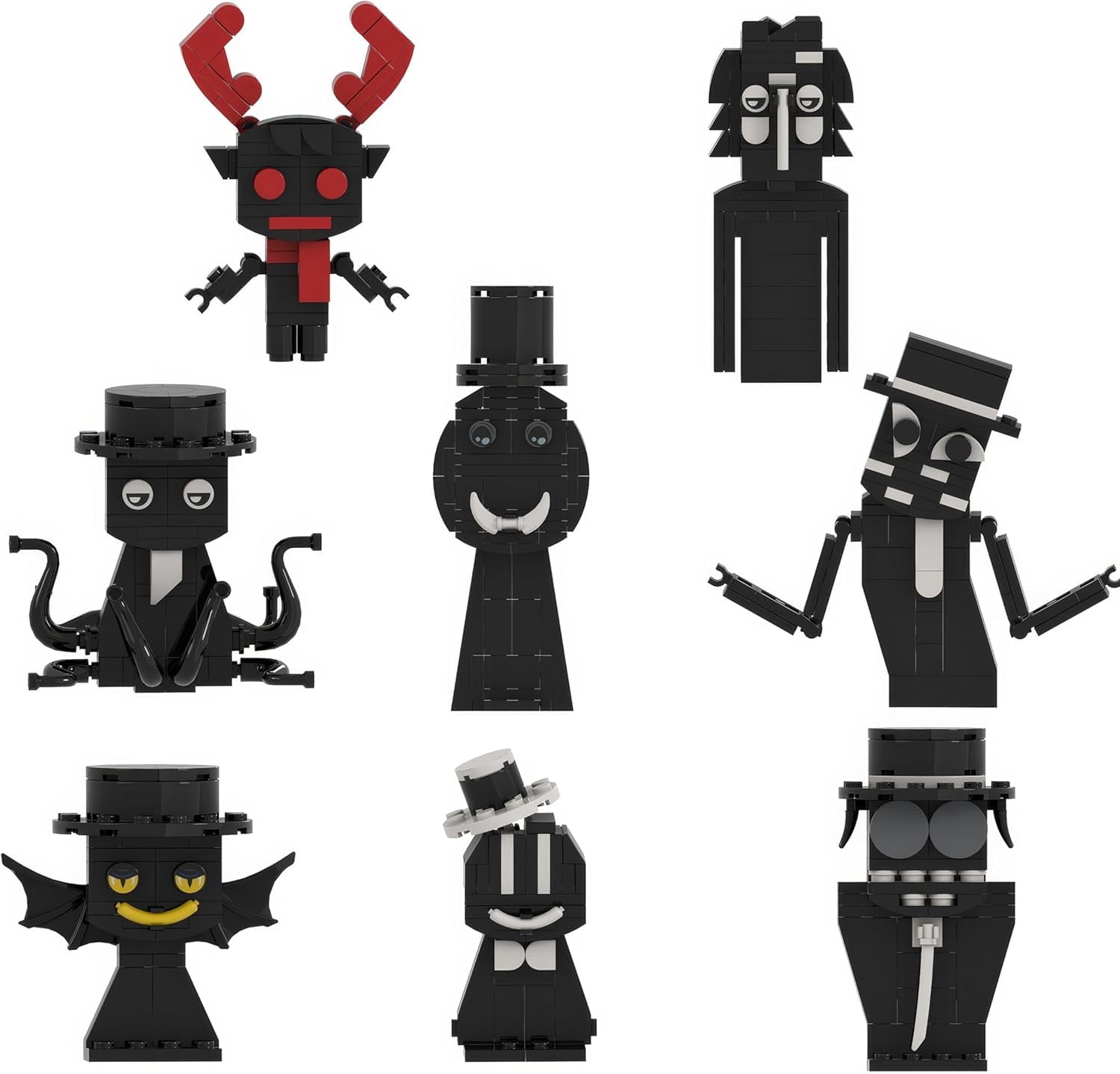 sprunki Building Block Characters Set, 425 Pieces, Cartoon Animal ...