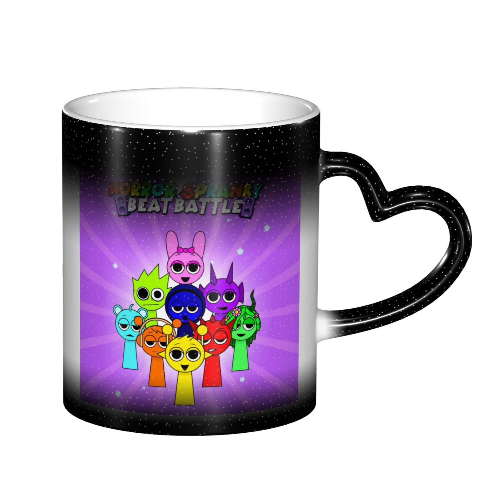sprunki Color Changing Coffee Mug Heat-Sensitive Reactive Ceramic Cup ...