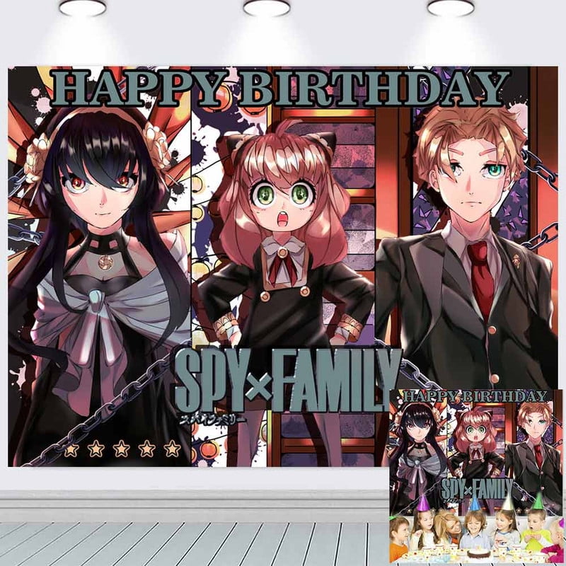 spy x family anya Backdrop Banner Party Supplies Poster Movie Theme ...