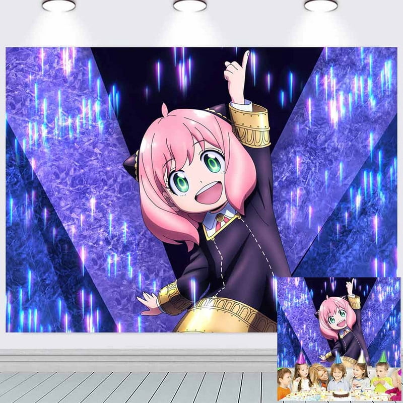 spy x family anya Backdrop Banner Party Supplies Poster Movie Theme ...