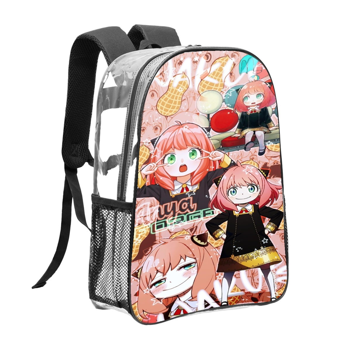 spy x family anya Pattern Transparent Backpack Lightweight And ...