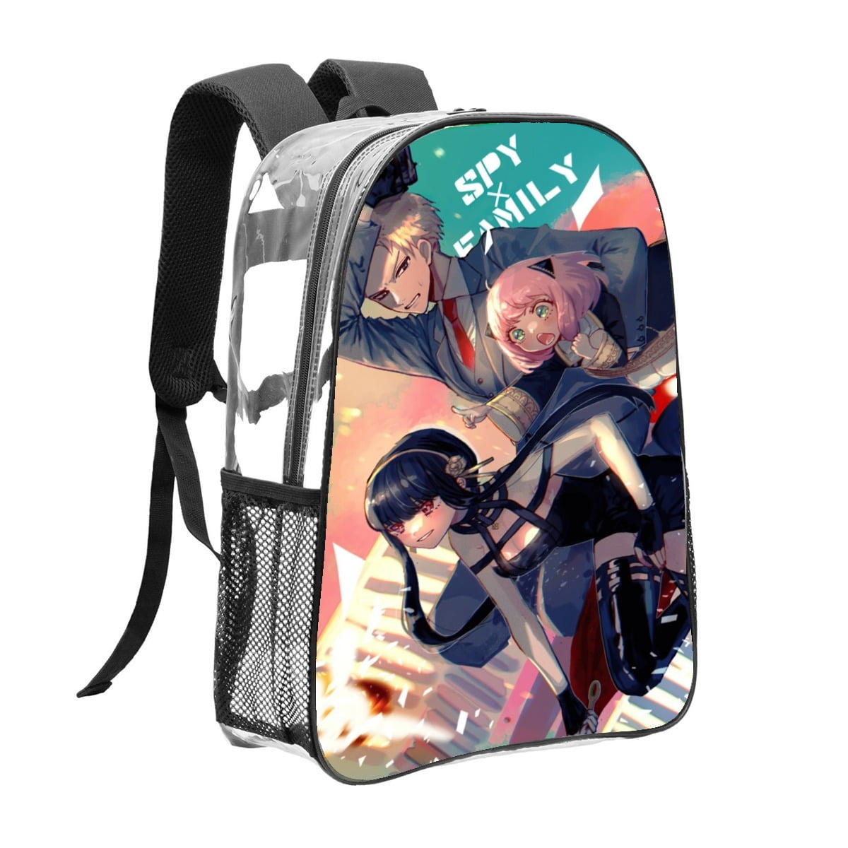 spy x family anya Pattern Transparent Backpack Lightweight And ...