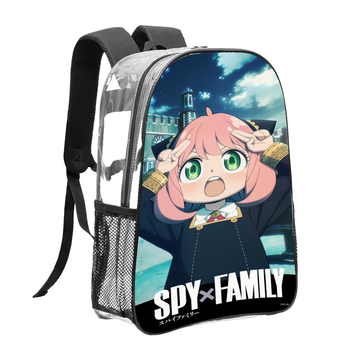 spy x family anya Pattern Transparent Backpack Lightweight And ...