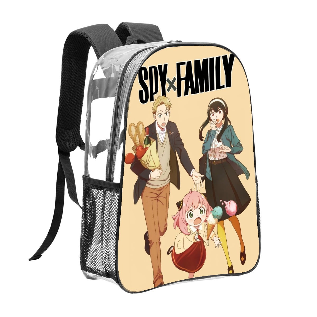 spy x family anya Pattern Transparent Backpack Lightweight And ...
