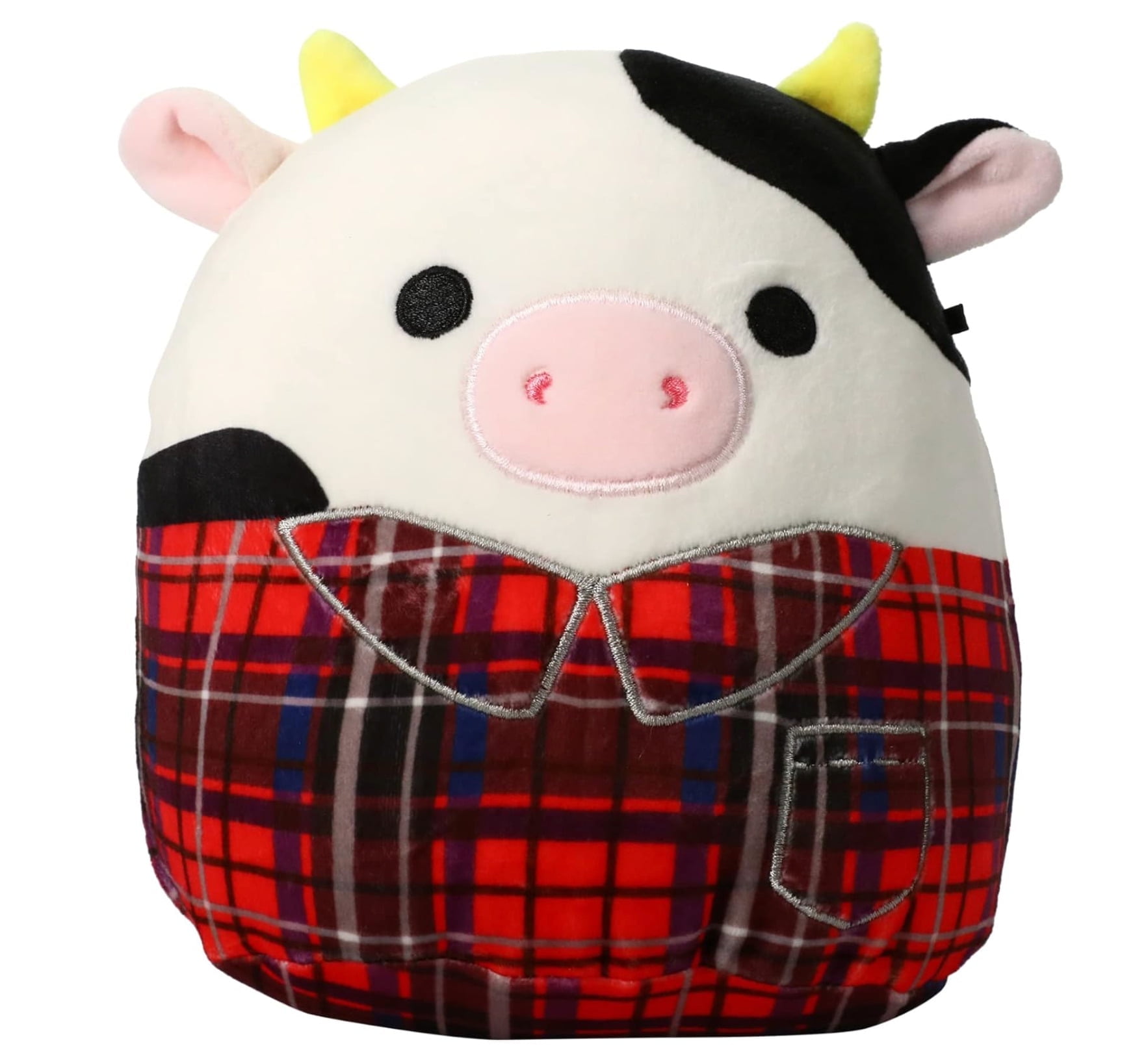 Squishmallows 8" Connor the Cow in Plaid Shirt - Walmart.com