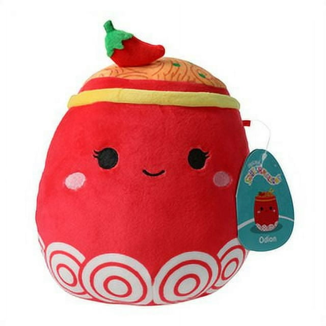 squishmallows 7.5in - odion the fire noodles kellytoy stuffed animal ...