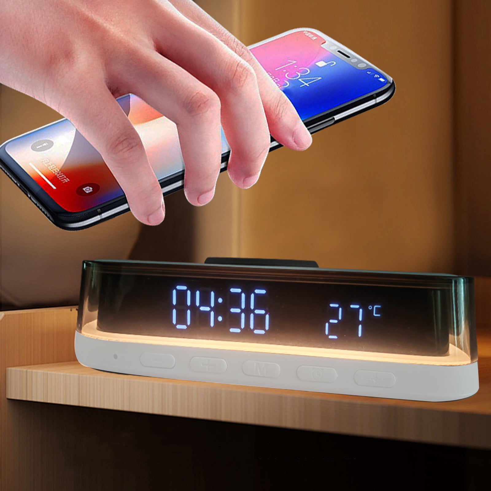 sruoe Alarm Clock, Clock Alarm Bedside, Clock Alarm Digital, Alarm ...