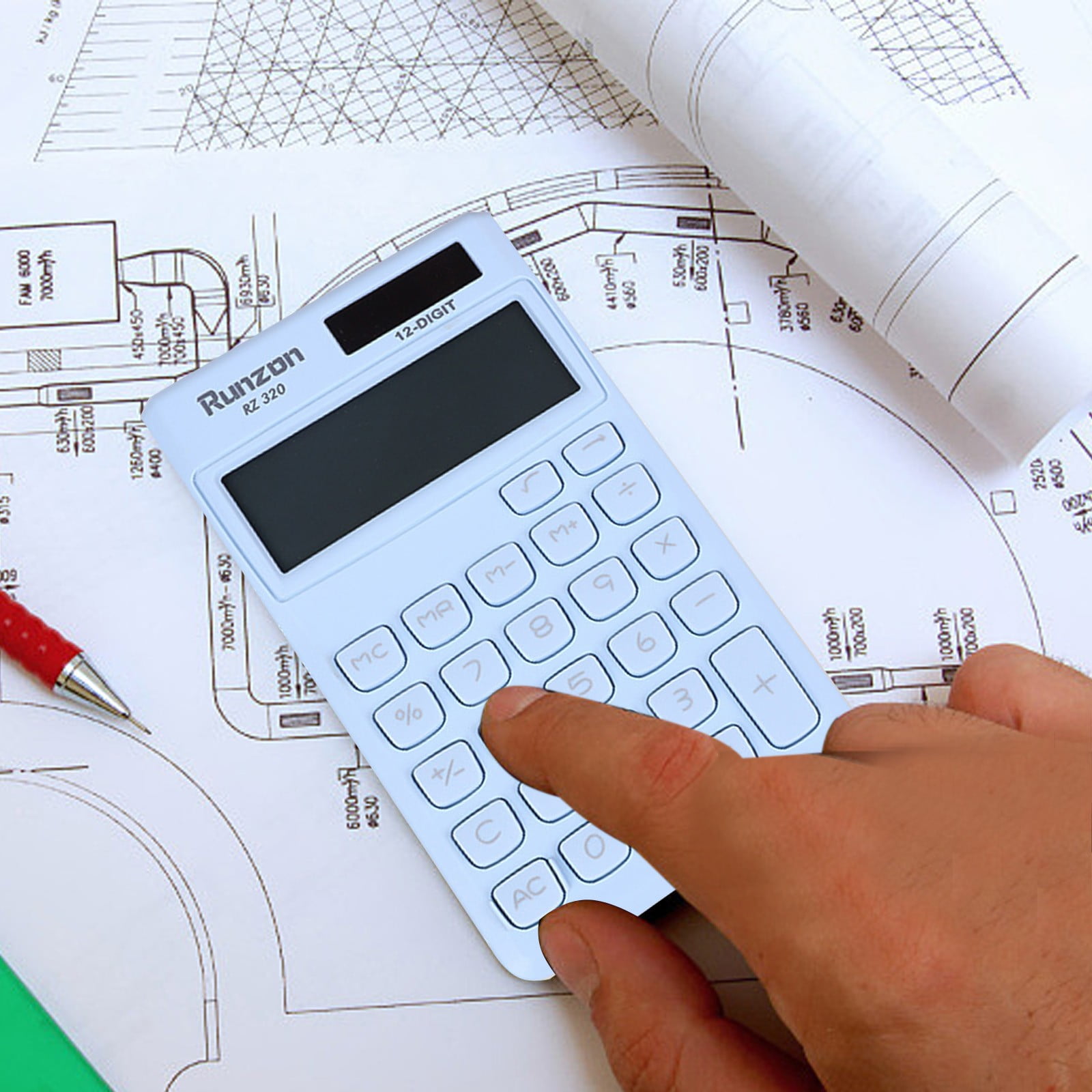 sruoe Desktop Calculator, 12 Digit, Scientific Calculators, Mechanical ...