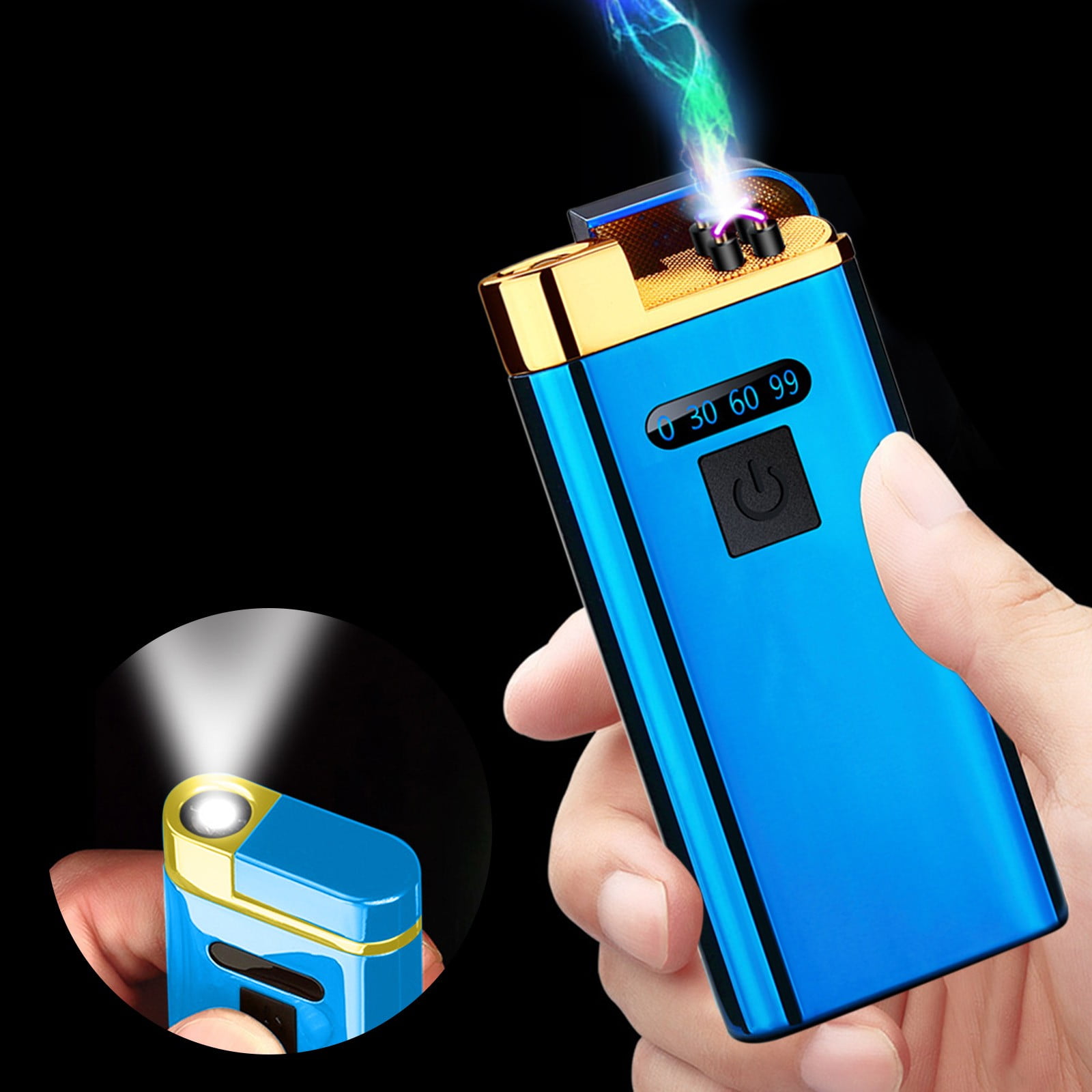 sruoe Electric Lighters Rechargeable Pocket Lighters Wind Resistant ...