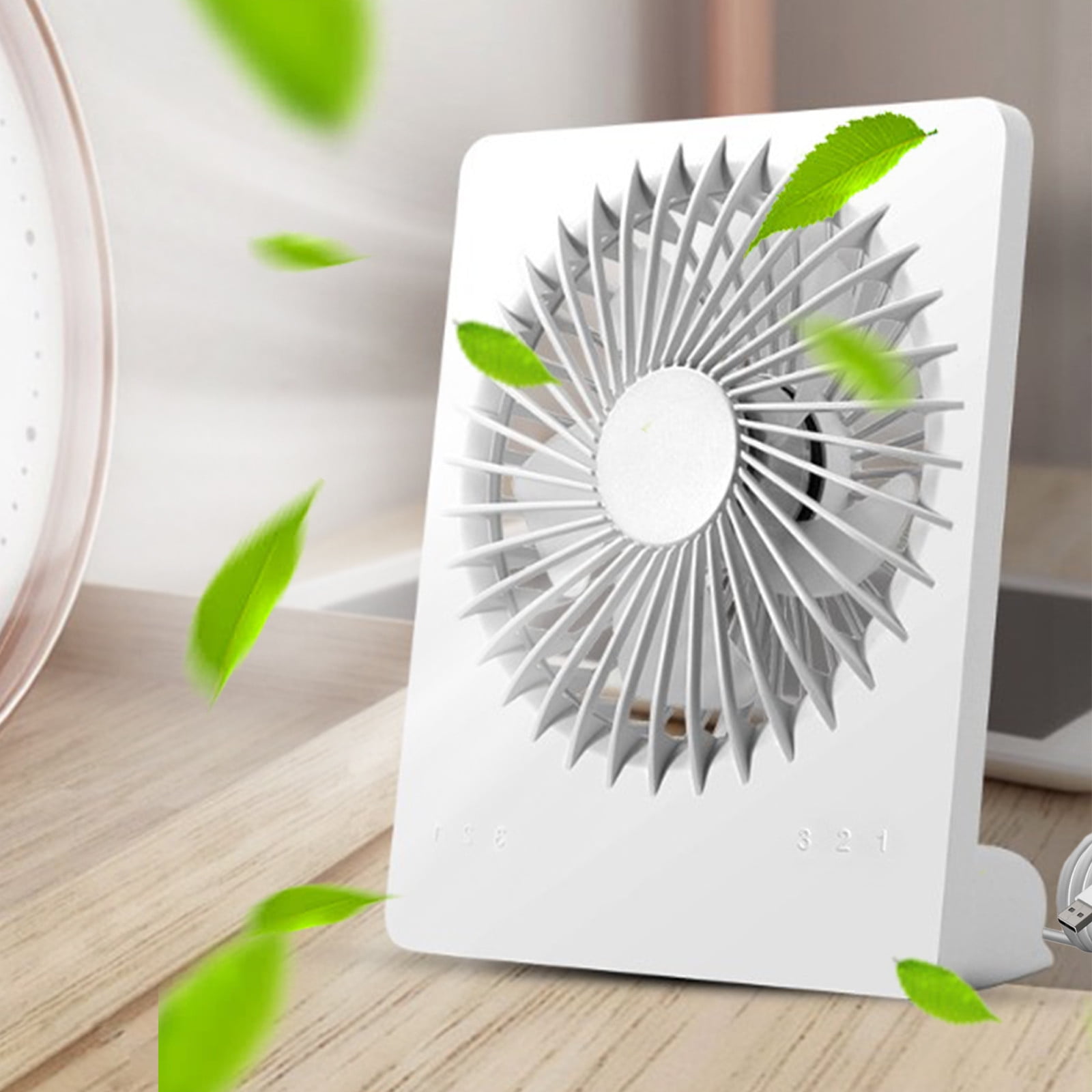 sruoe Portable Tabletop Fan, Desktop Fan, Desk Fan, Stroller Fan, Mini ...