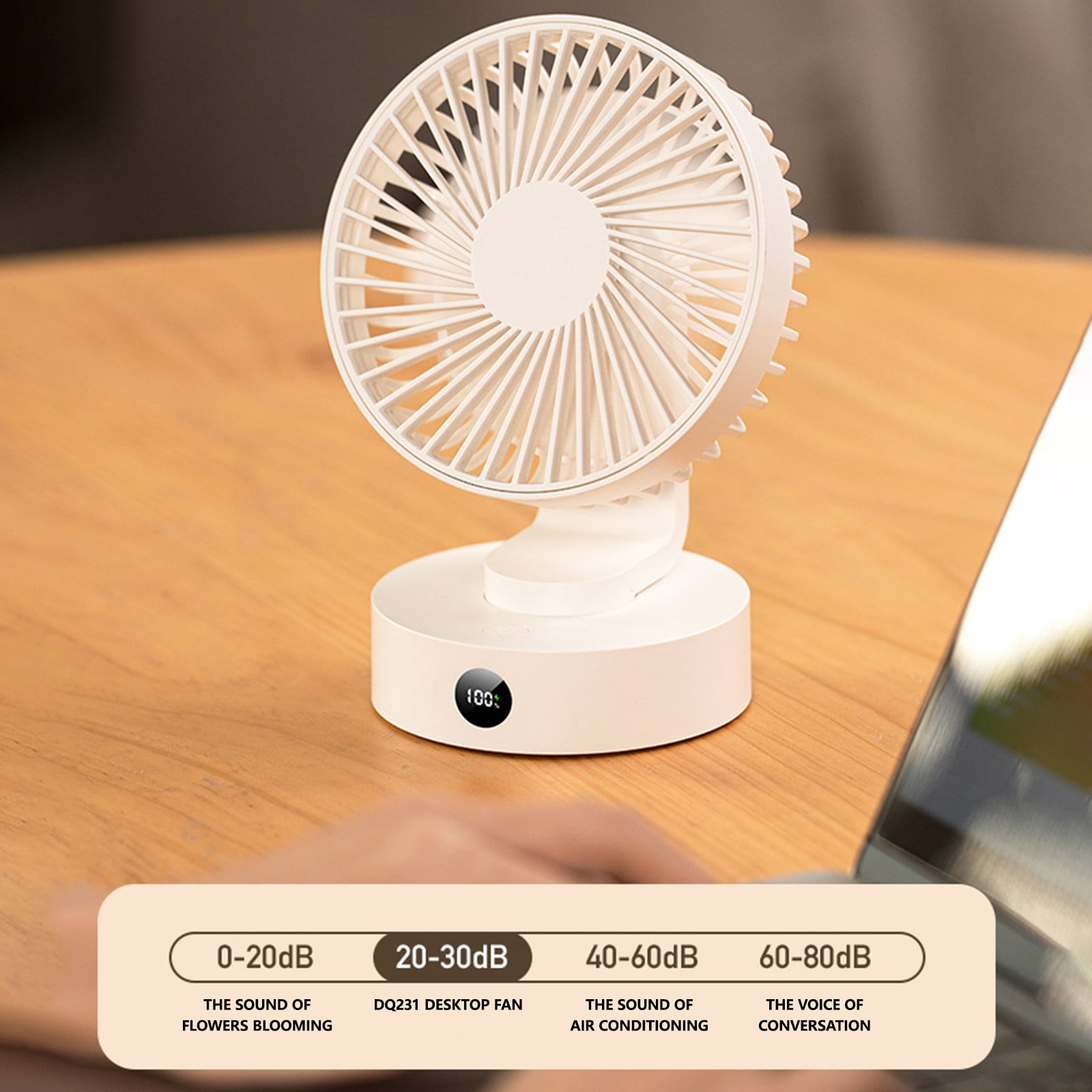 sruoe Fan Mini Desktop Fan, Tabletop Fans Low Noise, Portable Fan ...