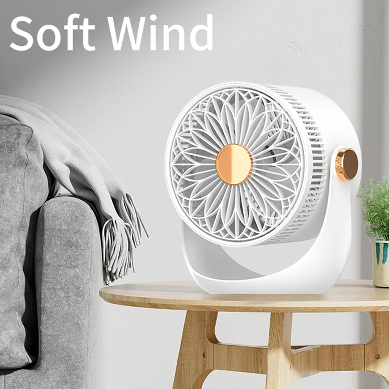 sruoe Fan Mini Desktop Fan, Tabletop Fans Low Noise, Portable Fan ...