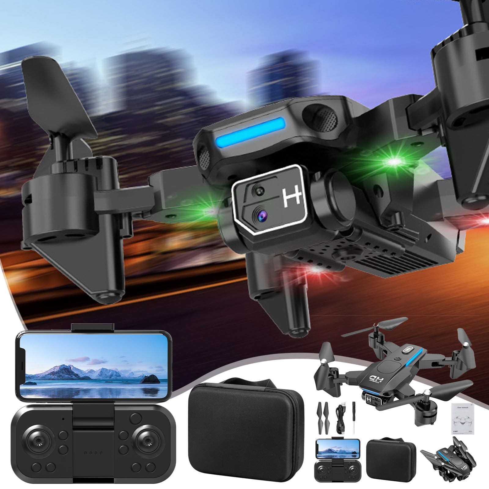 sruoe Foldable Drones, Drone Camera 26k, Drones Mini, Drone Camera ...