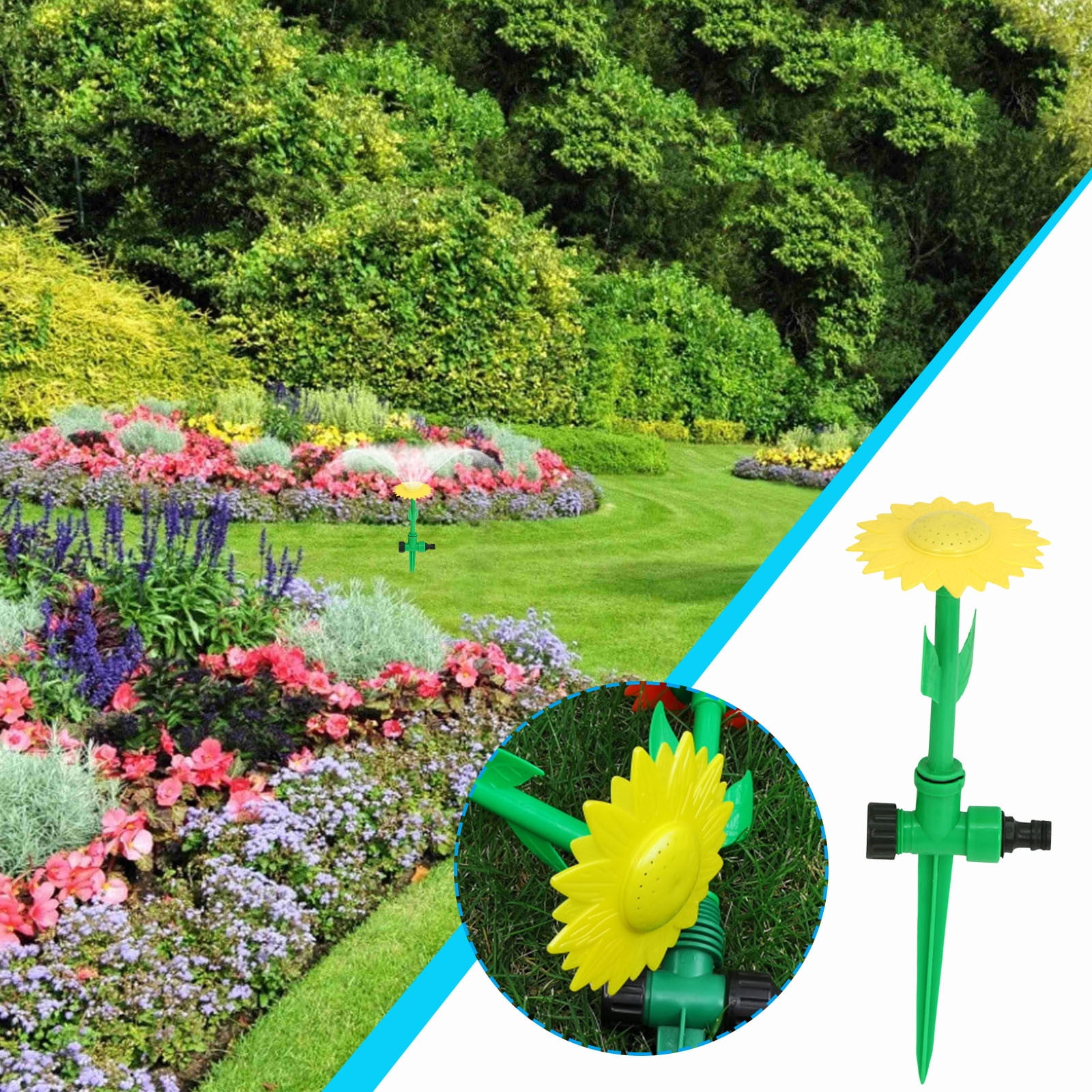 sruoe Garden Hose Nozzle Sprayer, Adjustable High Pressure Water ...