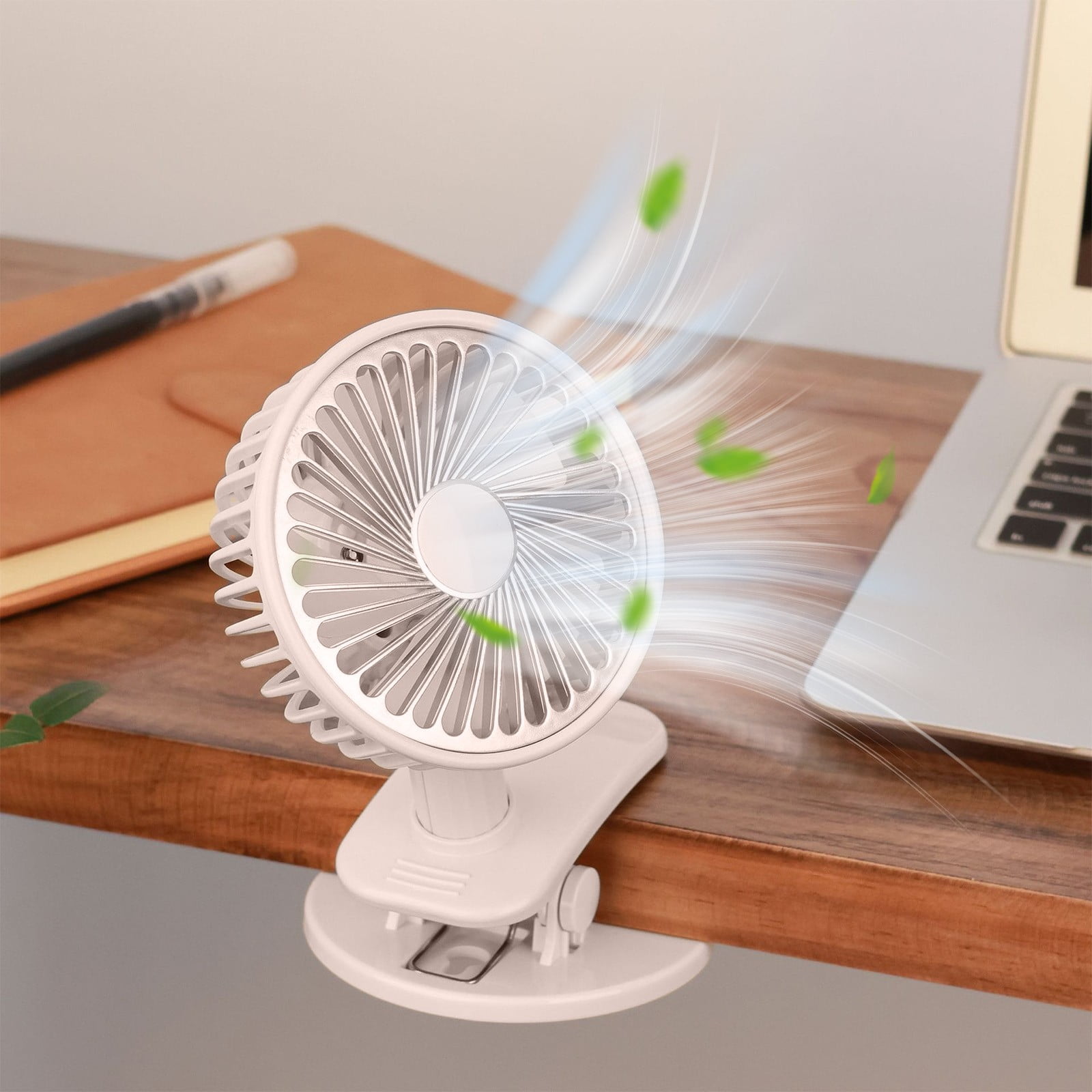 sruoe Portable Tabletop Fan, Desktop Fan, Desk Fan For USB, Stroller ...