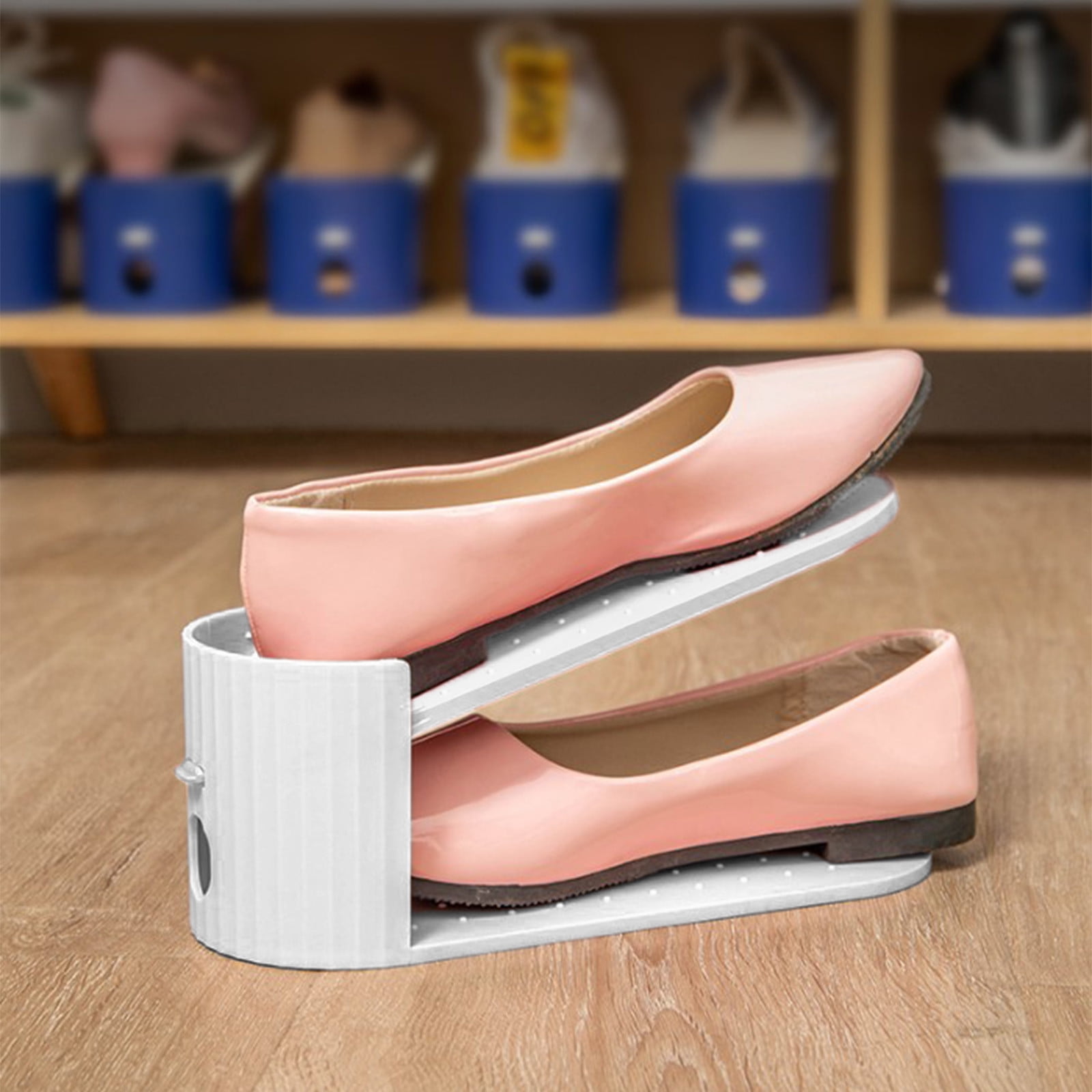 sruoe Shoe Storage And Organization Plastic Frame Folding Slippers Rack ...