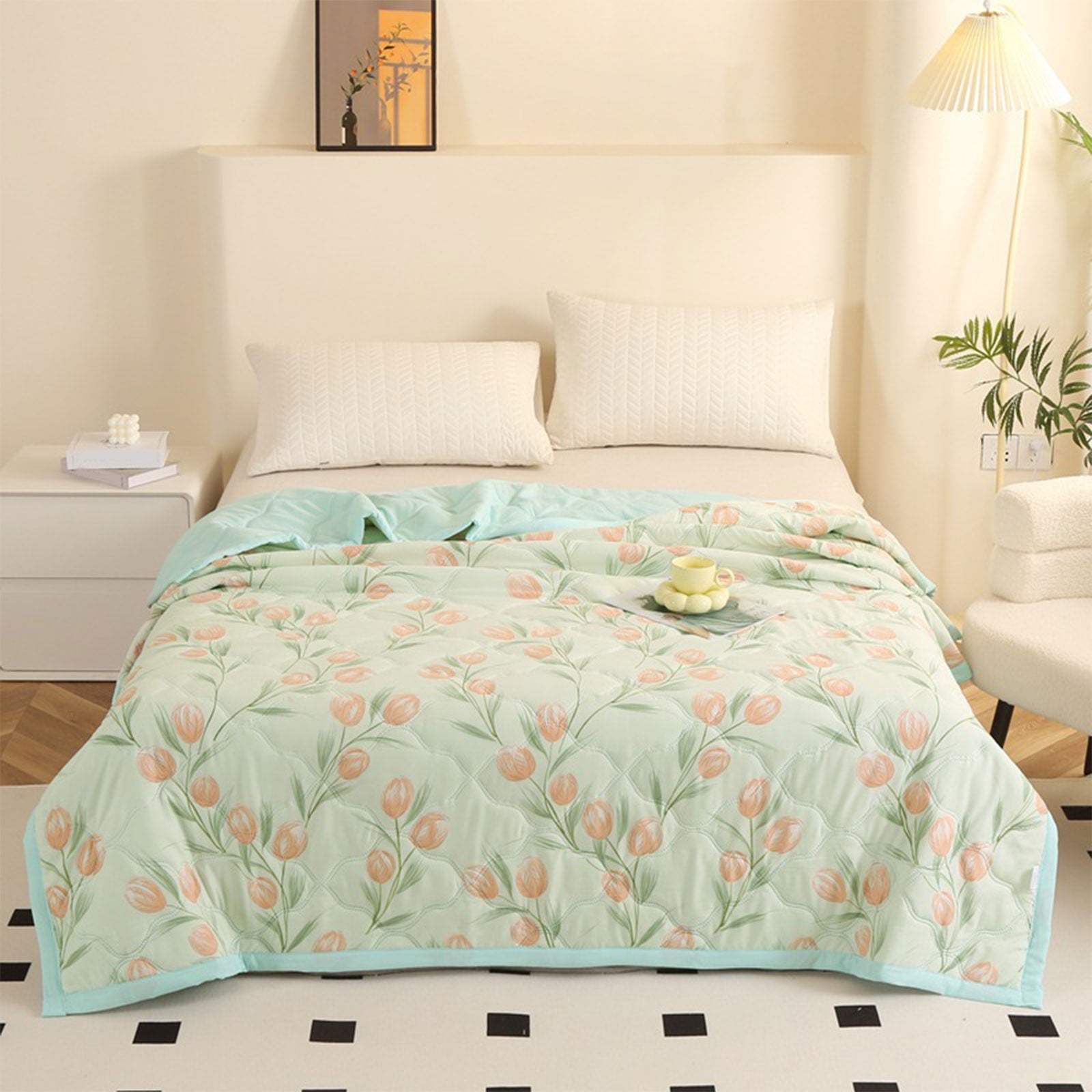 sruoe Summer Cooling Quilt, Quilts for Queen Bed, Thin Comforter, Air ...