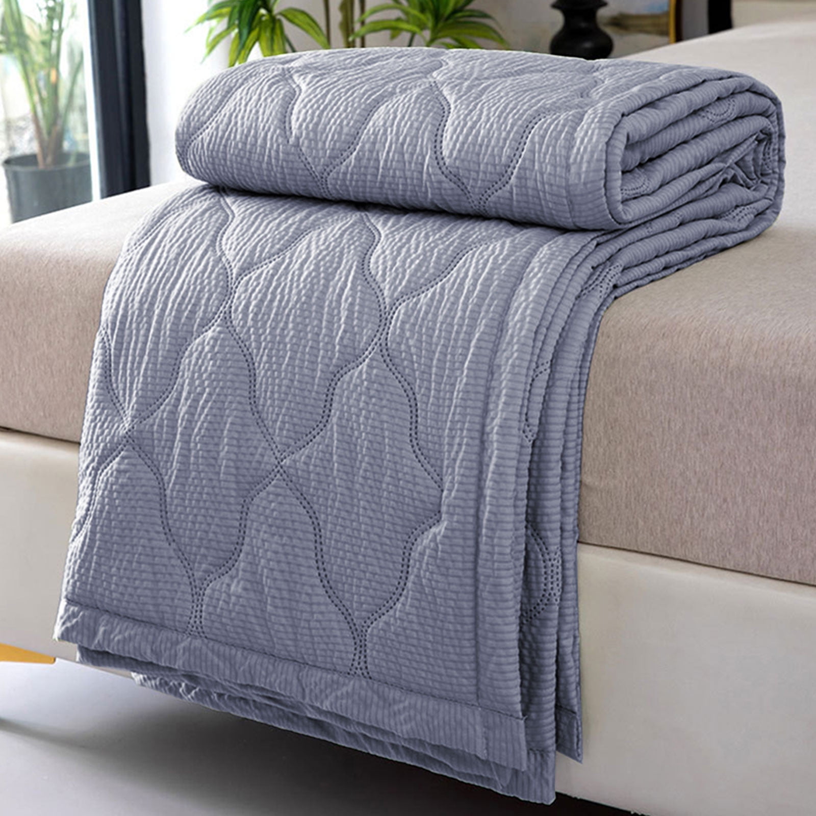 sruoe Summer Quilt, Cooling Comforter Quilt, Lightweight Ice Silk ...