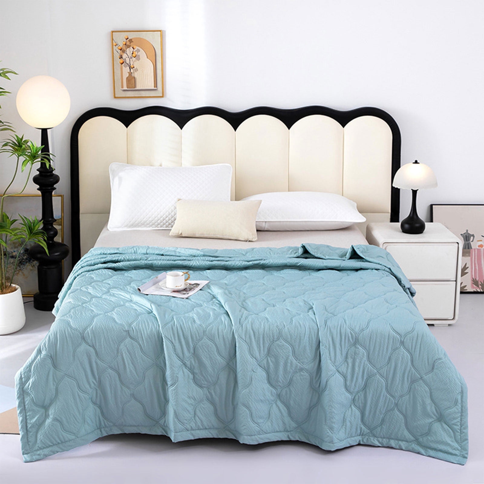sruoe Summer Cooling Quilt 40x60 Inches, Lightweight Ice Silk Thin ...
