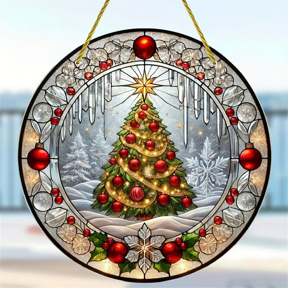 COOLHOOD Shatterproof Acrylic Cats and Broom Suncatchers Window Hanging ...