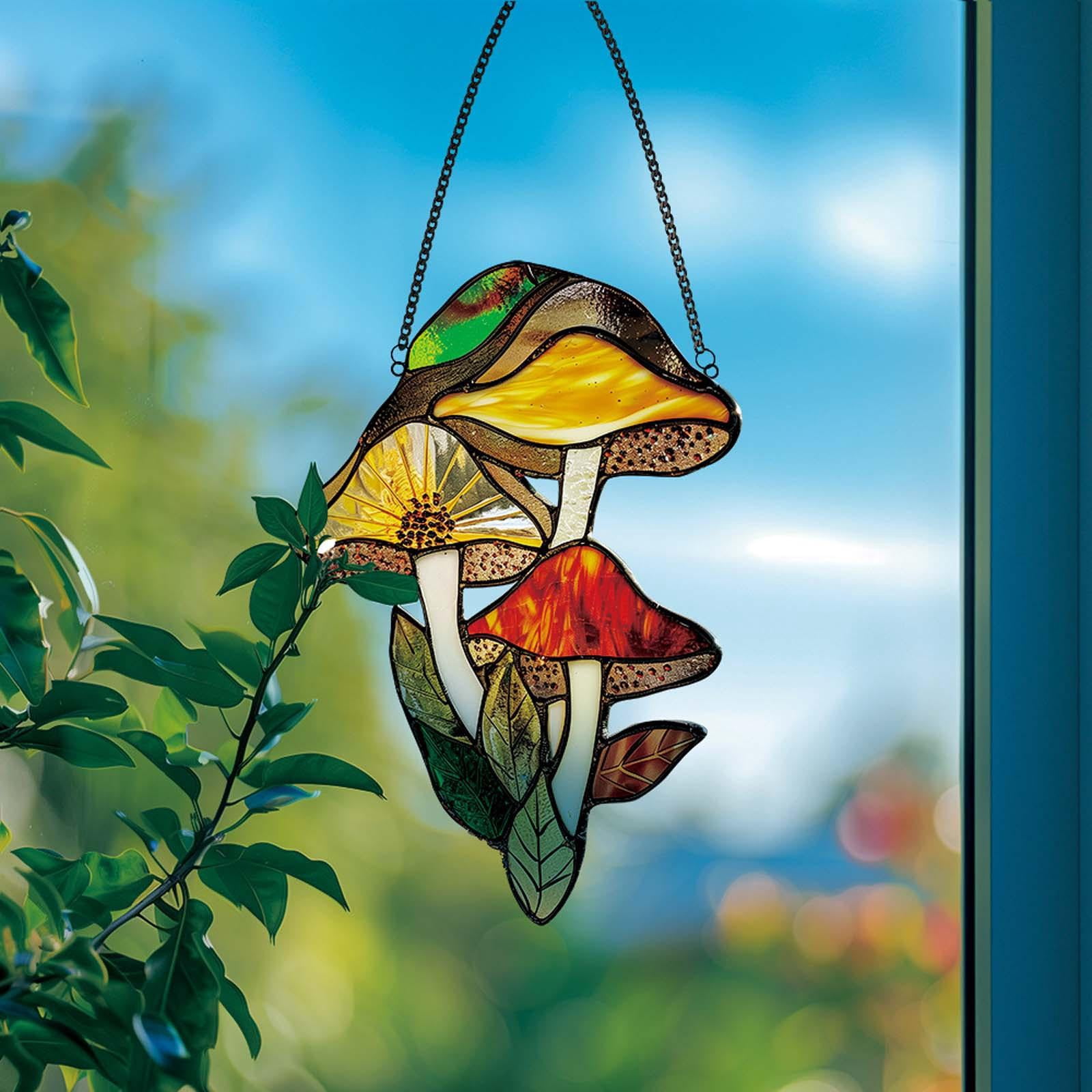 sruoe Suncatchers Windows Hanging, Indoor Outdoor Sun Catchers ...