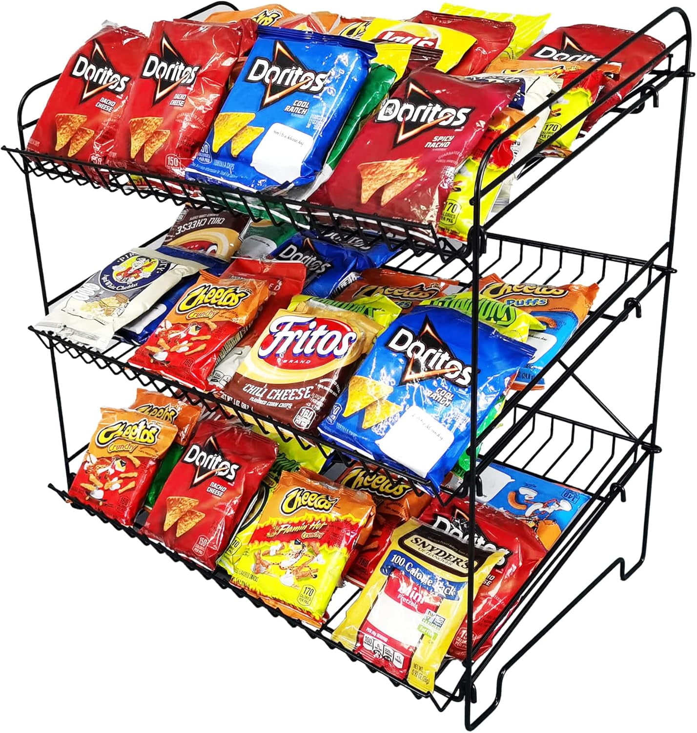 ssybab 24" Wide X 14.9" Deep X 23.2" Tall 3-Open-Shelf Wire Rack for ...