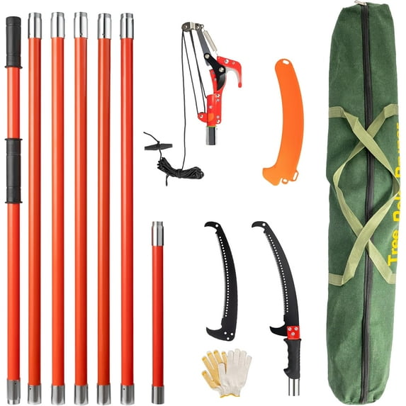 ssybab 24ft Manual Pole Saws, Extendable Tree Trimmers Long Handle ...