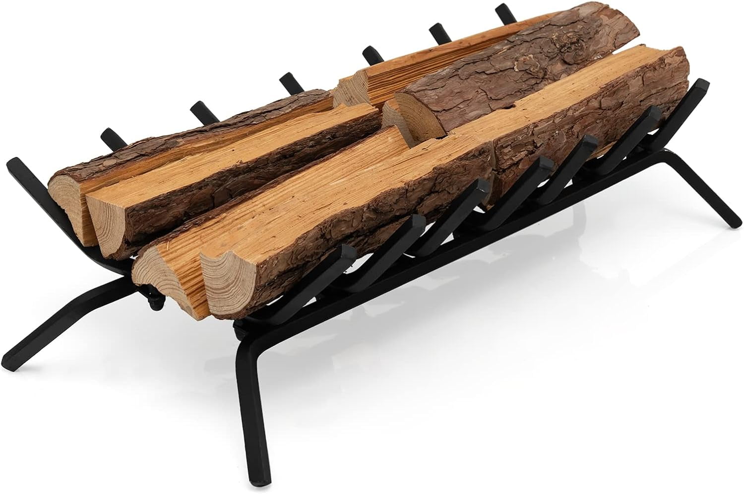 ssybab 31’’ Fireplace Grate, Heavy Duty Firewood Log Burning Holder w ...