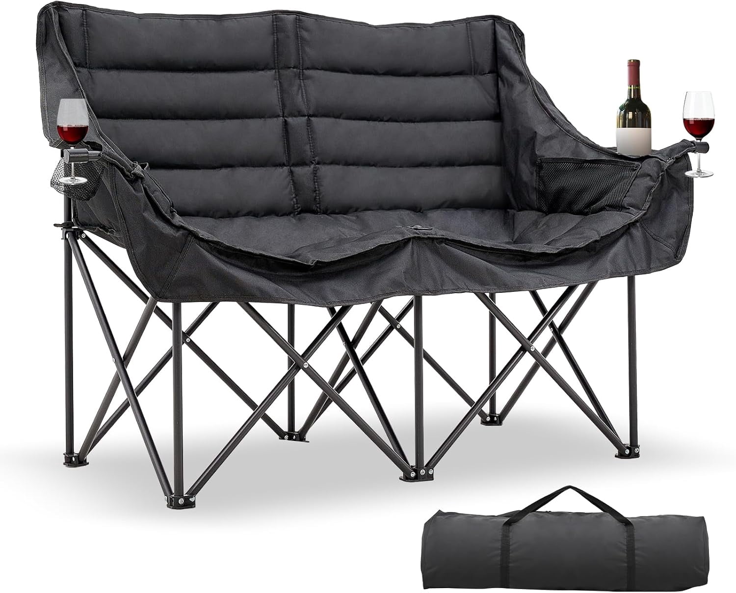 ssybab Double Camping Chair - Oversized Loveseat, 2 Person Camping ...