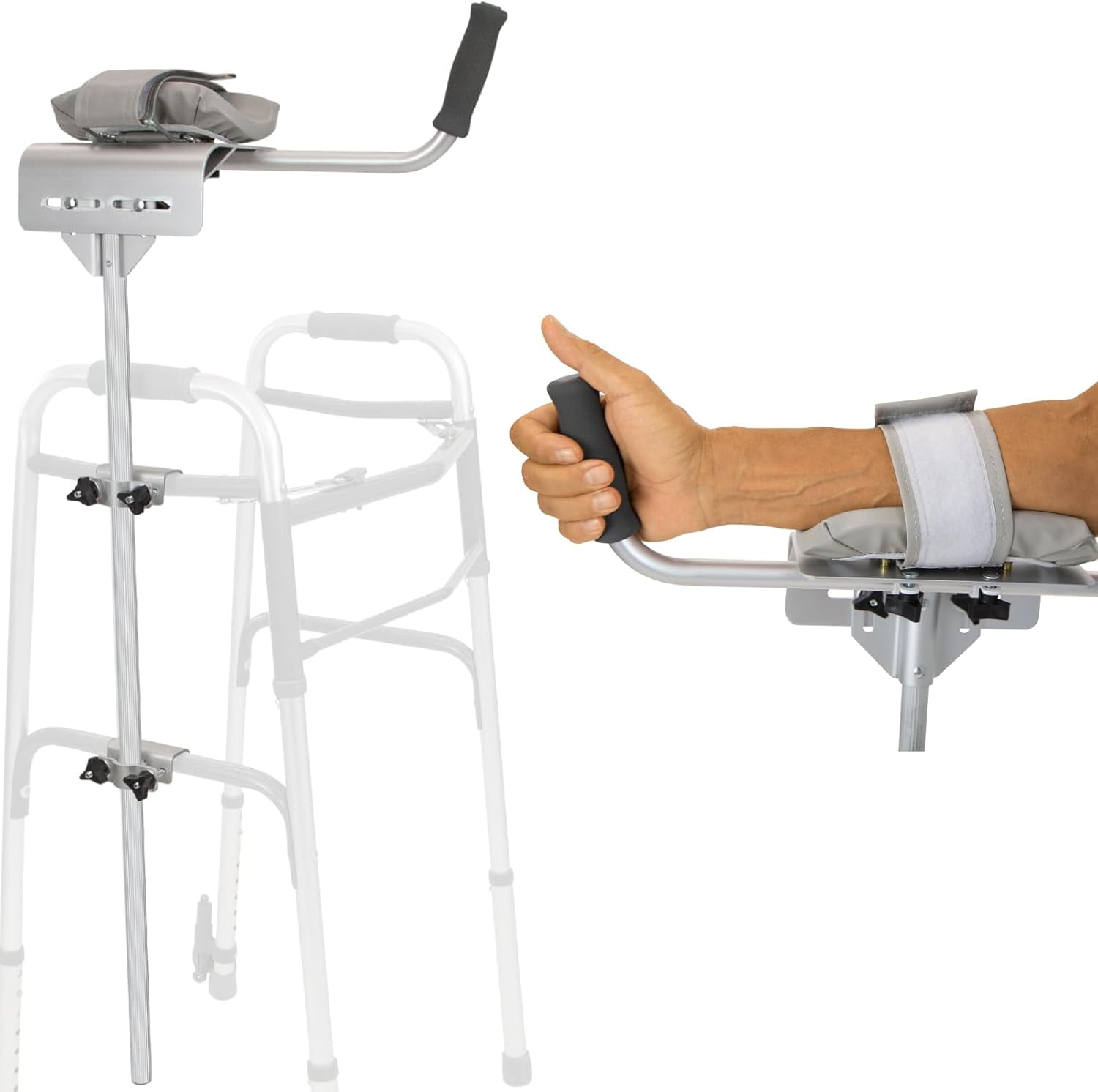 ssybab Walker Platform Attachment with Adjustable Padded Cuff, No Tools ...