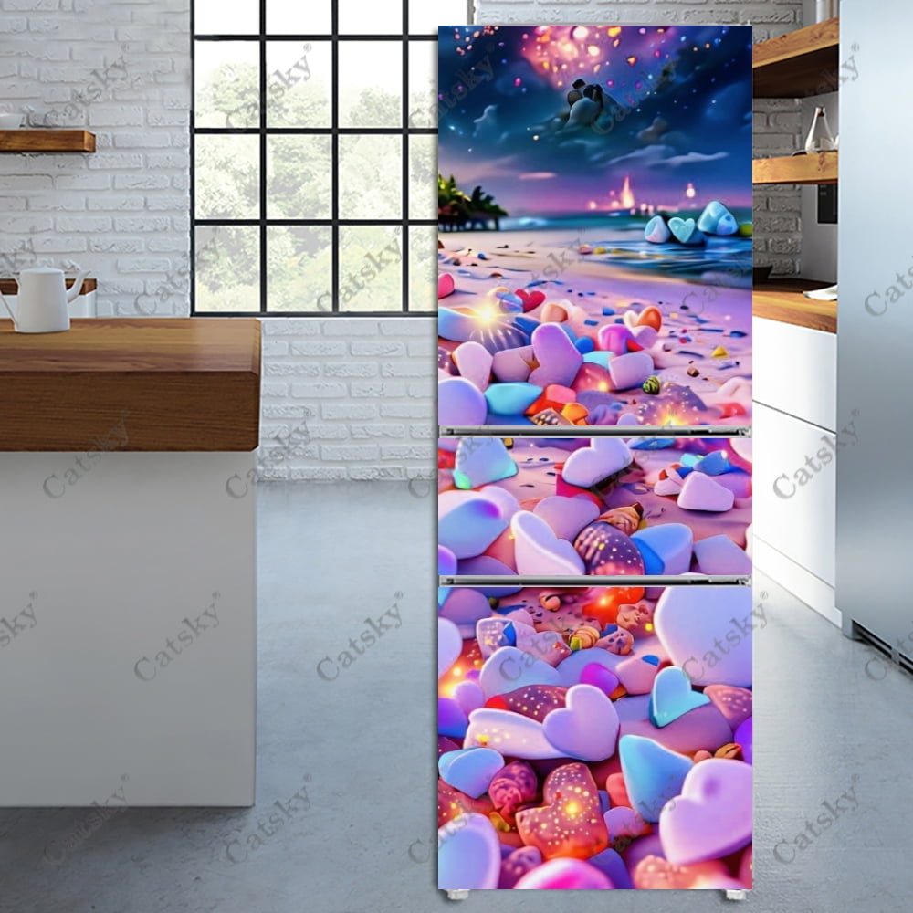 st color Fridge Stickers Fridge Door Sticker Stickers Floral Vinyl ...