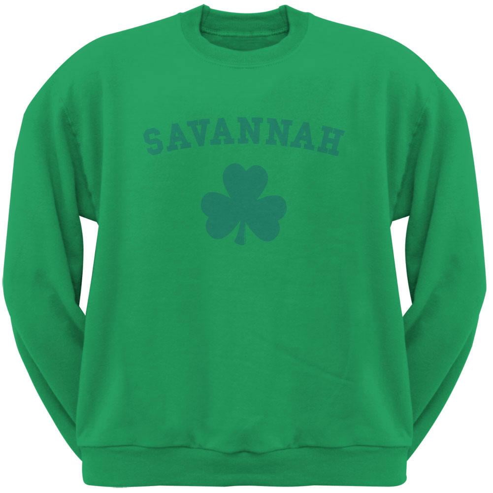 st. patrick's day - savannah shamrock green adult sweatshirt - Walmart.com