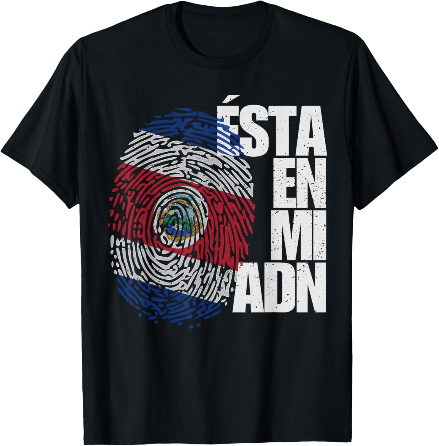 Ésta en mi ADN It's In My DNA Costa Rica Flag Pura Vida Life T-Shirt ...