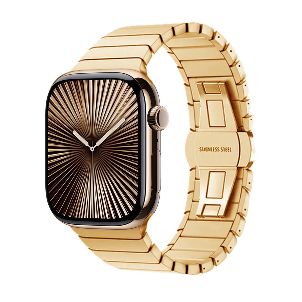 stainless Steel Band for Apple Watch 10 46 42mm Metal Business Bracelet ...