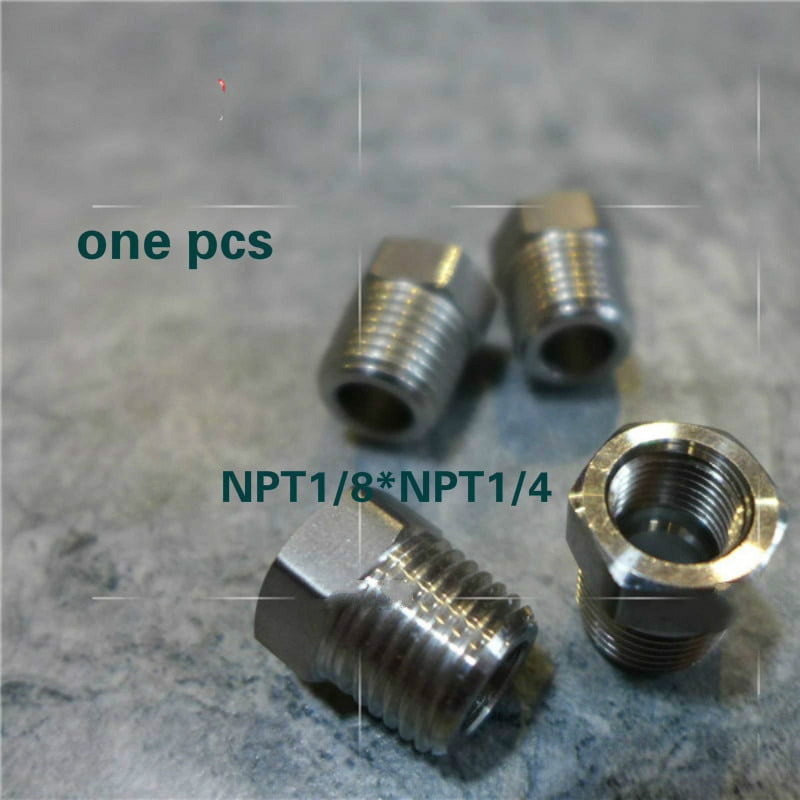 stainless steel 304 female male thread adapter NPT1/8*NPT1/4 - Walmart.com