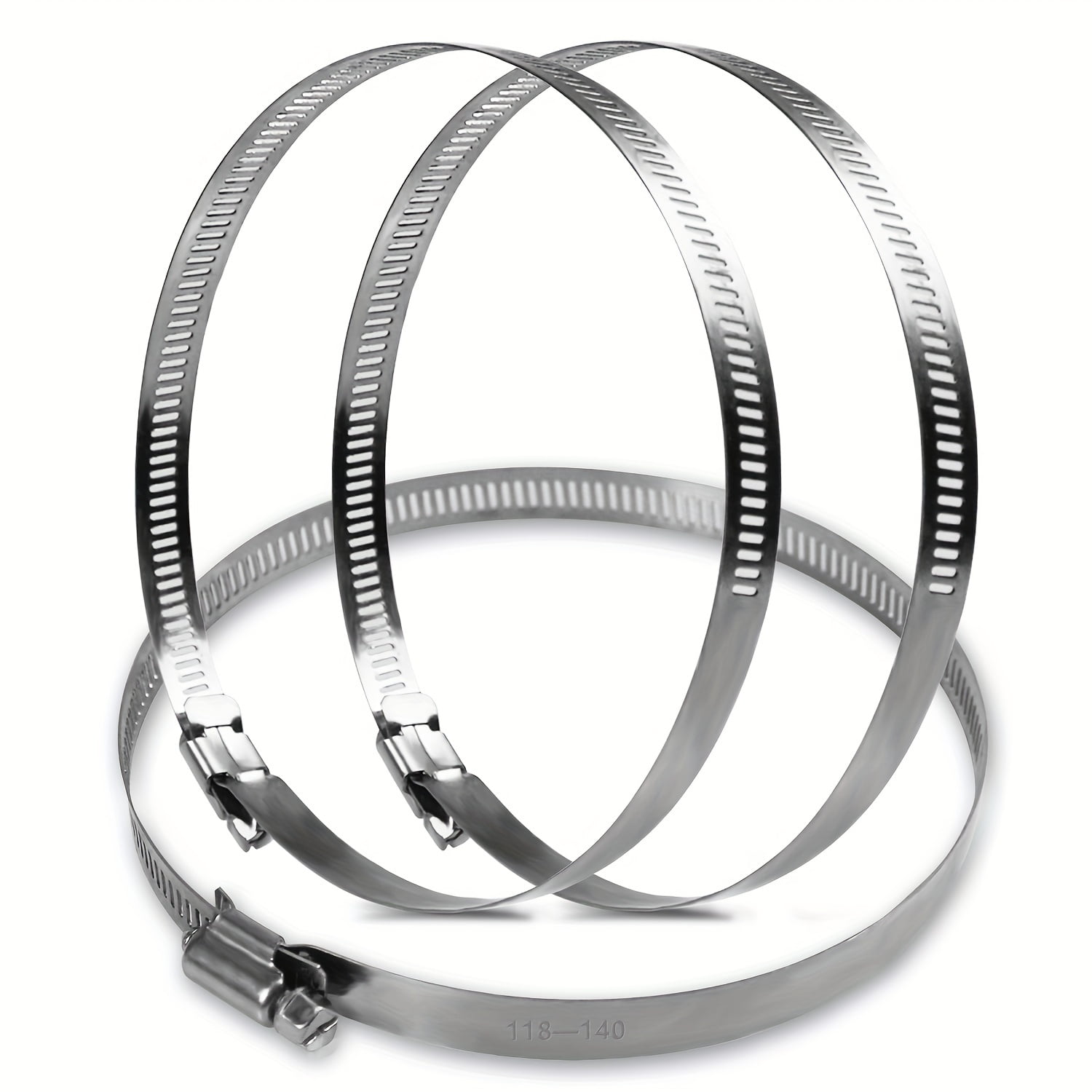 stainless steel adjustable hose clamps (141-165 mm ) ,Fuel line clamps ...