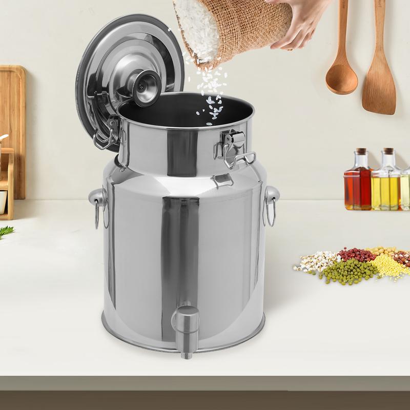 stainless steel sealed bucket with nozzle 10L beverage dispenser ...