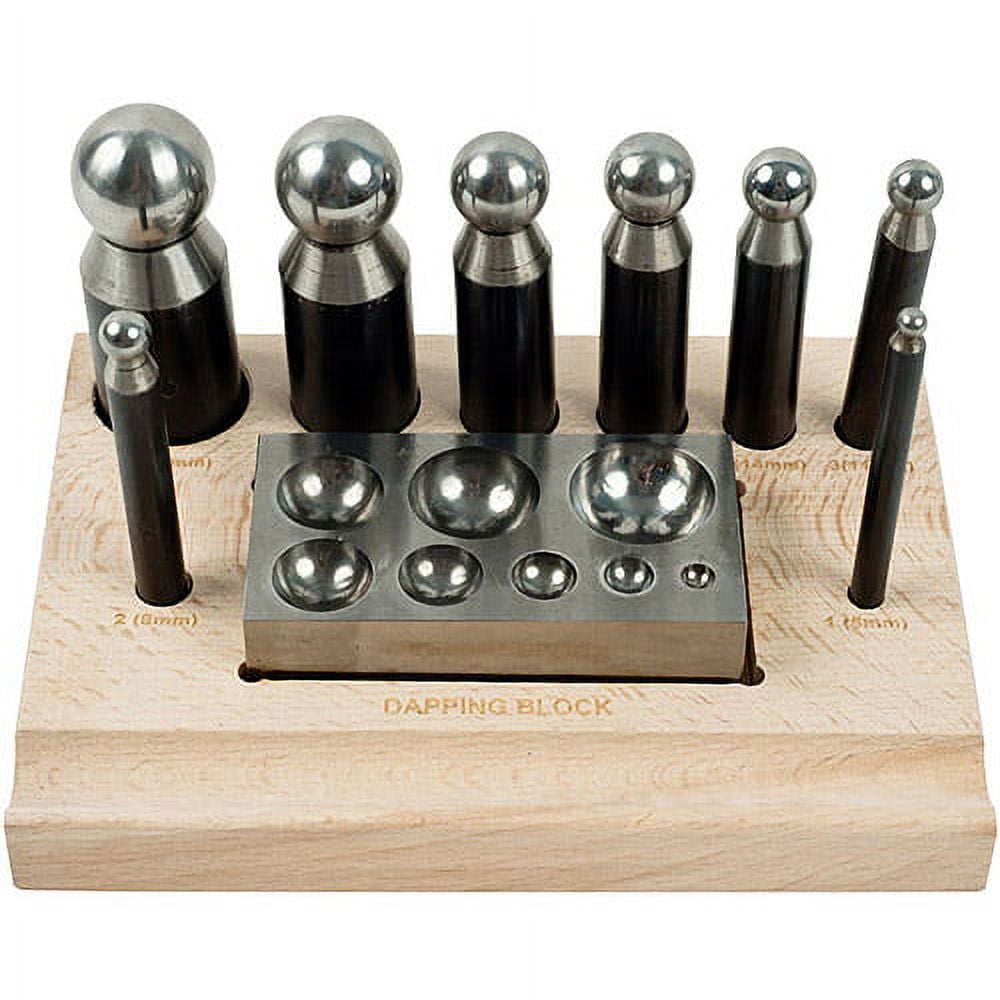stalwart dapping set with wood stand, 10-piece - Walmart.com