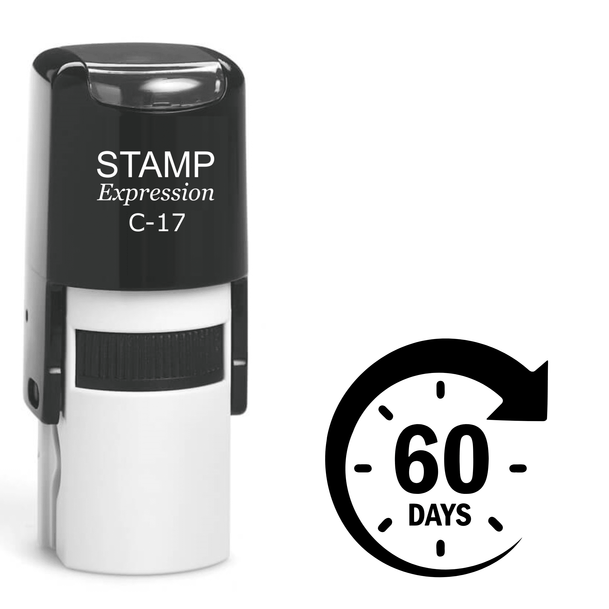 stampexpression - 60 Days Self Inking Rubber Stamp - Black Ink (A-62582 ...